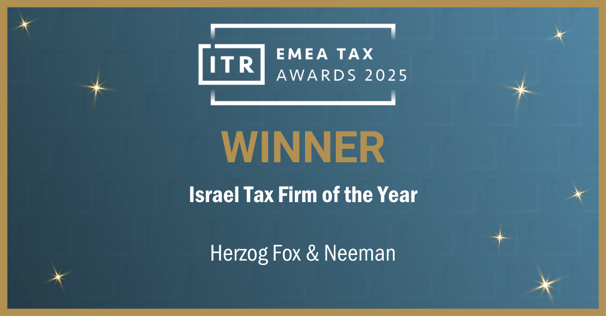 Herzog Wins ITR Israel Tax Firm of the Year and Indirect Tax Firm of ...